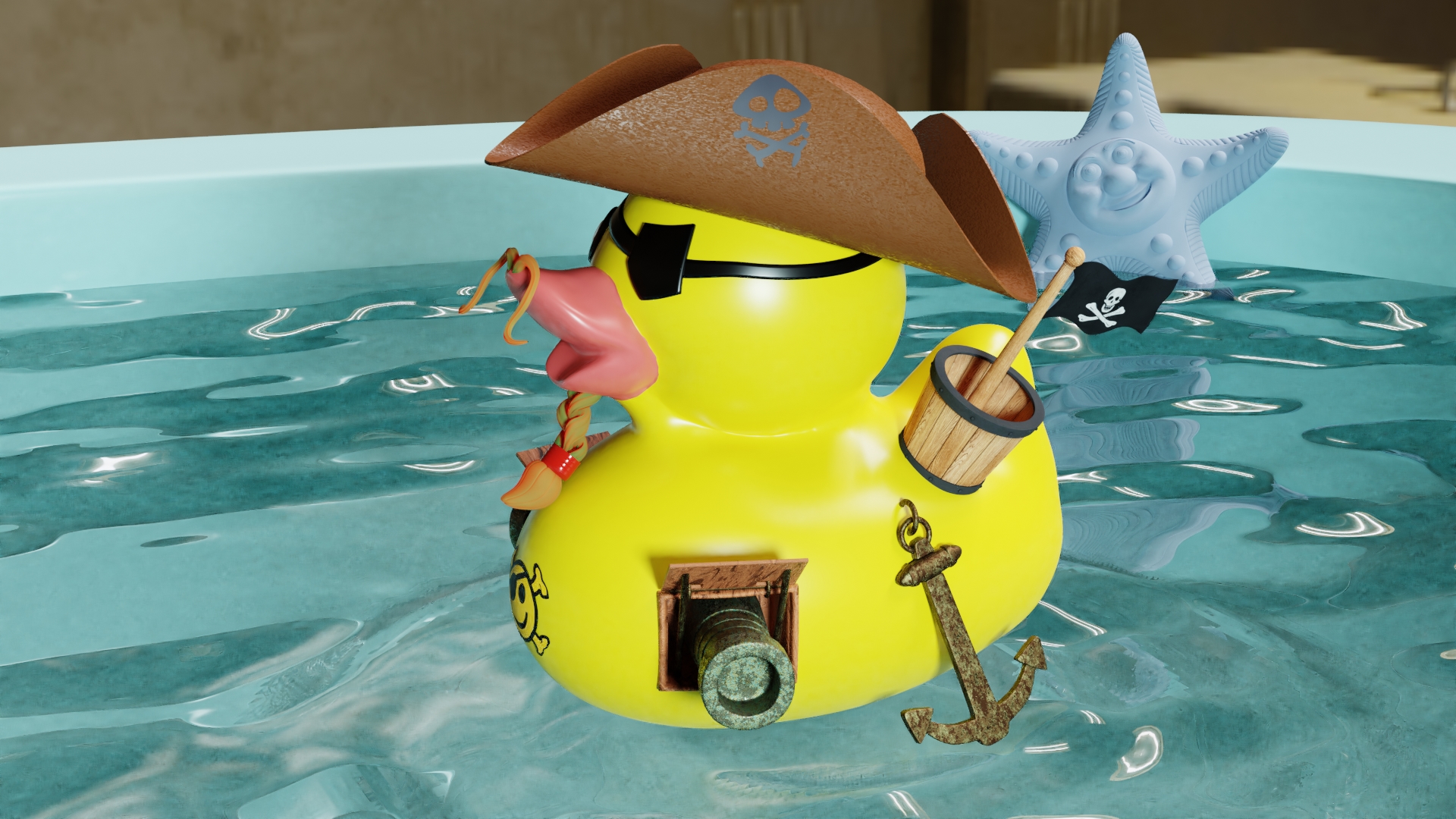 CANAL BLENDER FOR DUMMIES: RUBBER PIRATE DUCK