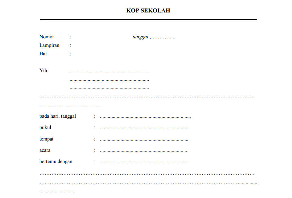 Contoh Surat Panggilan Orang Tua - Delinewstv Contoh Surat Panggilan Orang Tua - Delinewstv