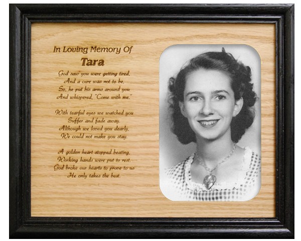 In Loving Memory Picture Frame - Table Frame