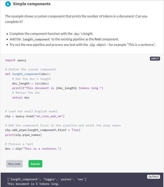 spacy exploration part 3: spacy data structures and pipelines