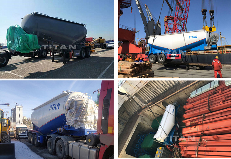How do dry bulk cement powder tanker trailers work?