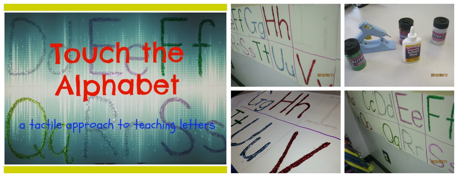 Practicing Preschool: Touching the Alphabet