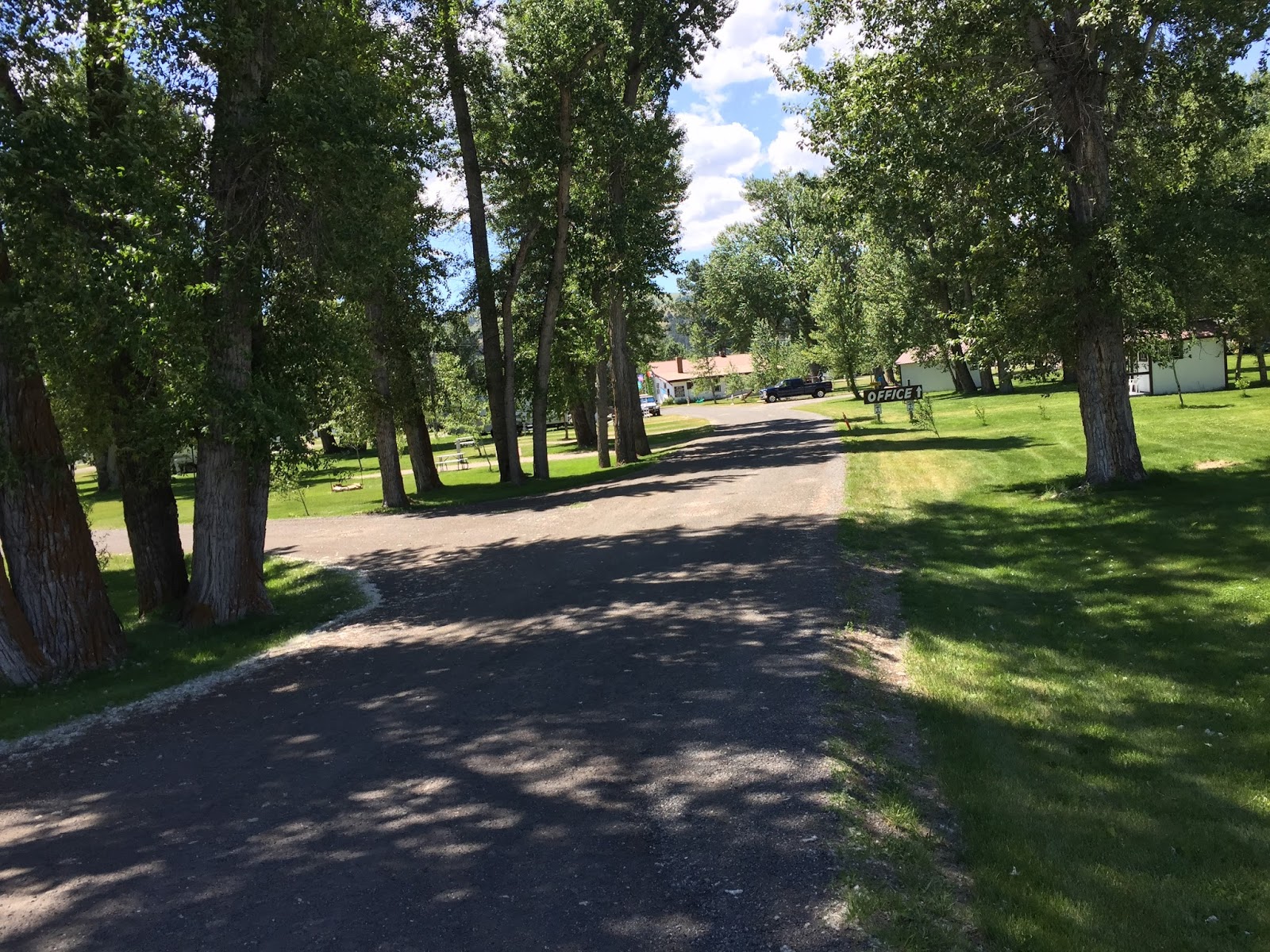 BLUE SKY AHEAD: Riverfront RV Park, Garrison, Montana