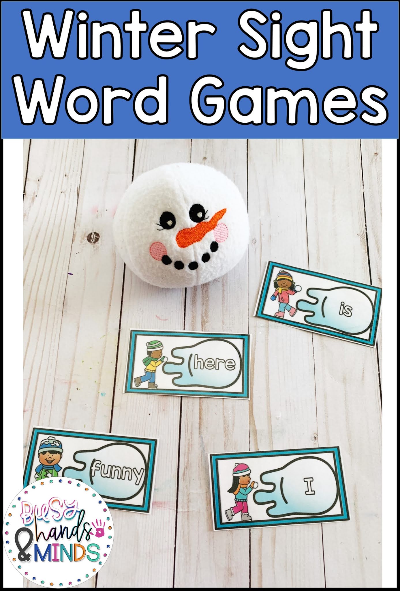 Winter Sight Word Games | Busy Hands and Minds