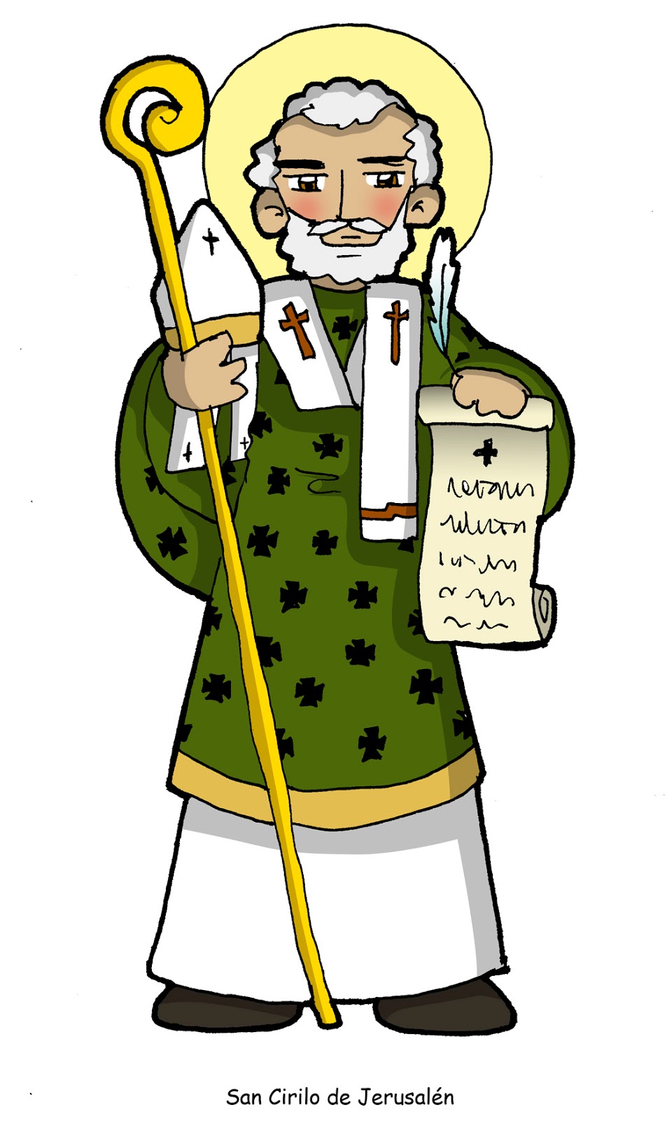 Dibujos para catequesis: SAN CIRILO DE JERUSALÉN Dibujos para catequesis: SAN CIRILO DE JERUSALÉN