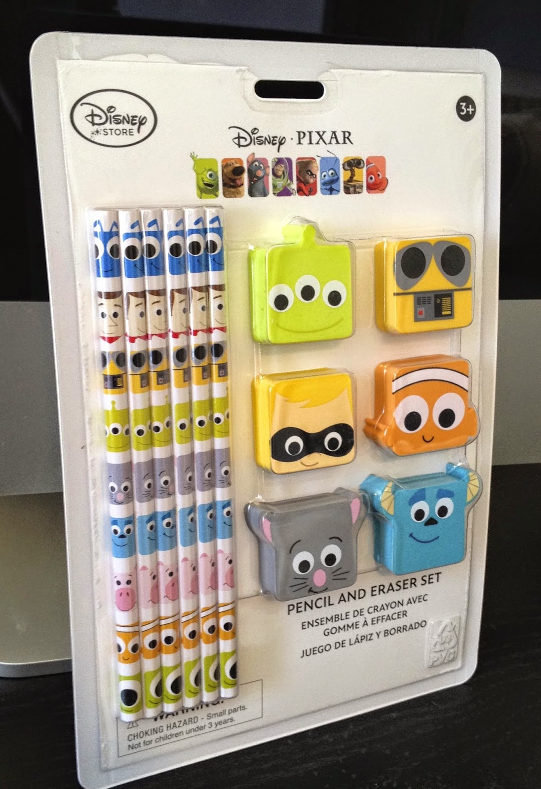 Dan the Pixar Fan: Pixar Collection: Pencil and Eraser Set
