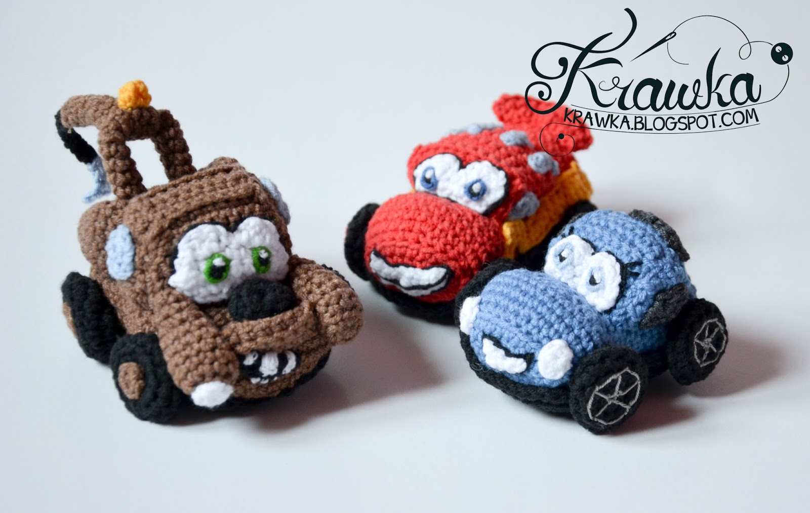 Krawka: Cars - Lightning, Sally, Mater pattern