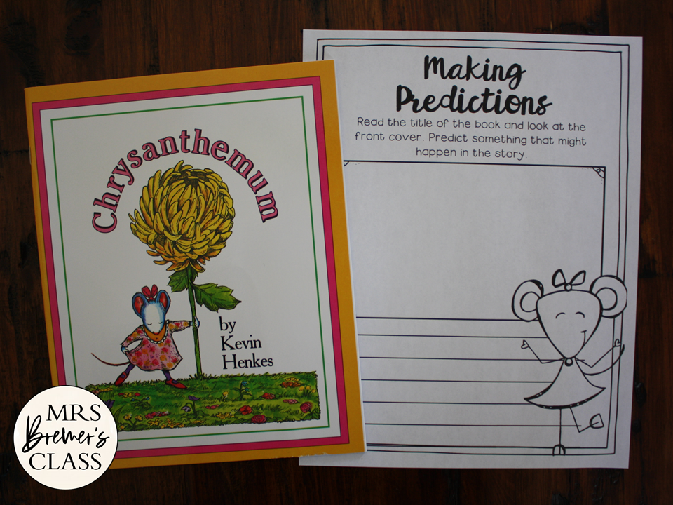 Chrysanthemum Book Study, Craftivity, and Class Book | Mrs. Bremer's Class