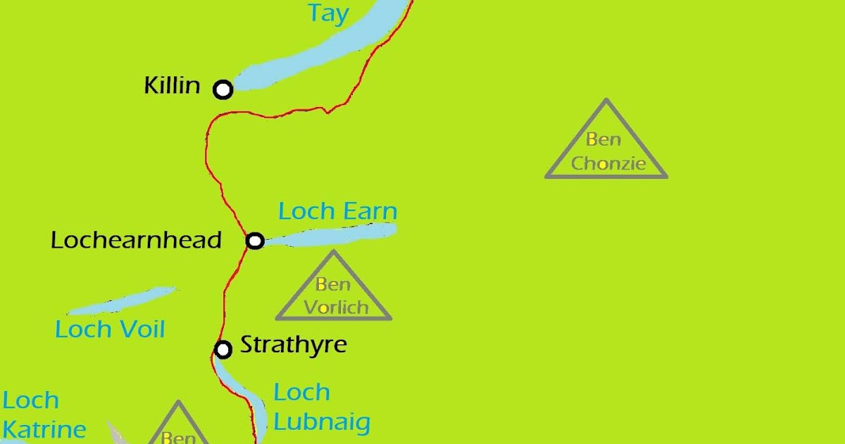 Rob Roy Way: Route Map