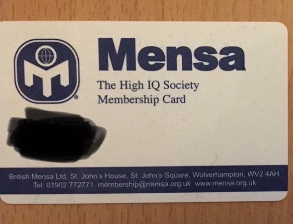 Si Tacuisses, Philosophus Mansisses: Seriously, pulling a Mensa card?