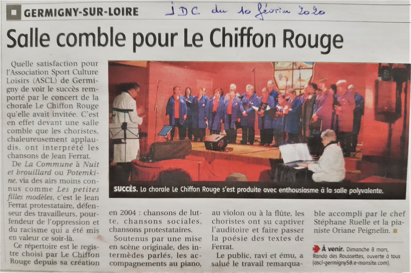 LE CHIFFON ROUGE: Revue de presse