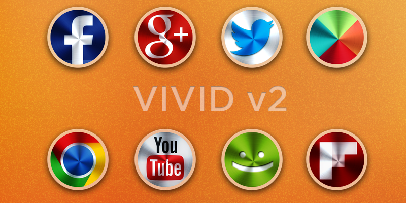 Launchers y Wallpapers: Icon Pack - VIVID v2.0.3