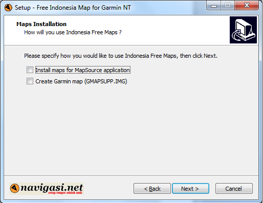 Cara Instalasi Garmin Mapsource beserta Peta Indonesia di Komputer