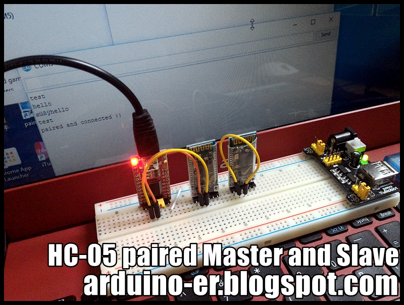 Arduino-er: Config HC-05(s) as paired Master and Slave