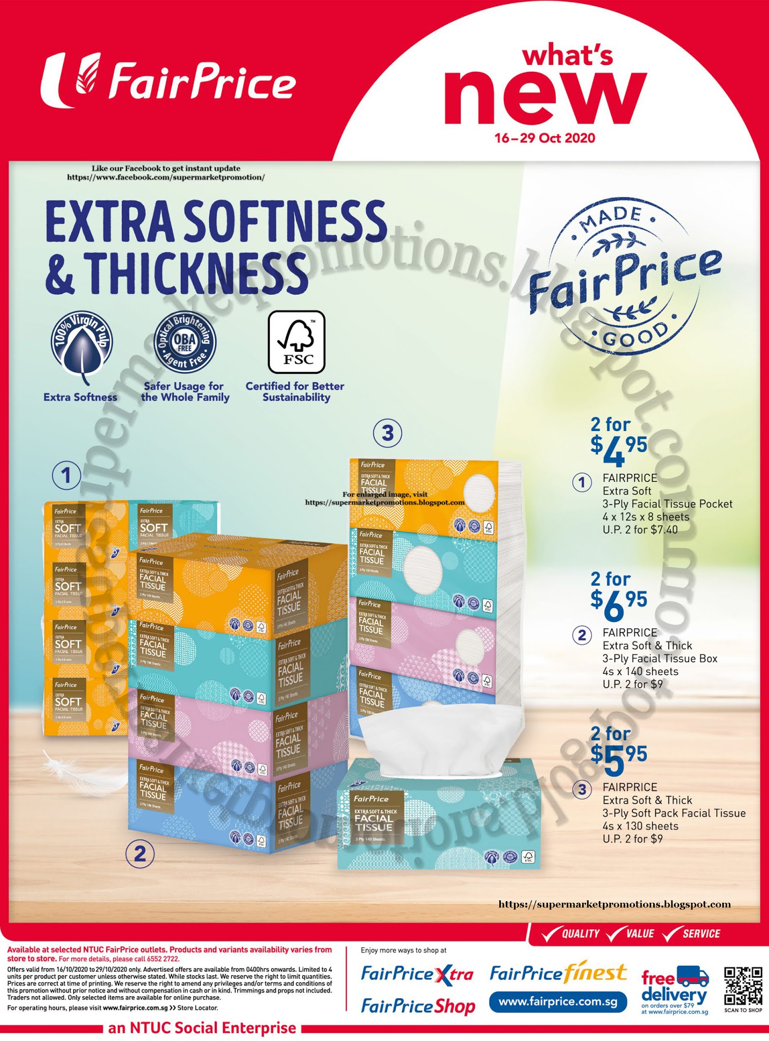 NTUC FairPrice Facial Tissue Promotion 16 - 29 October 2020 ...