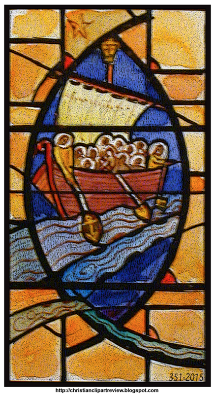 Fish For Men Stained Glass Window | Christian Clip Art Review