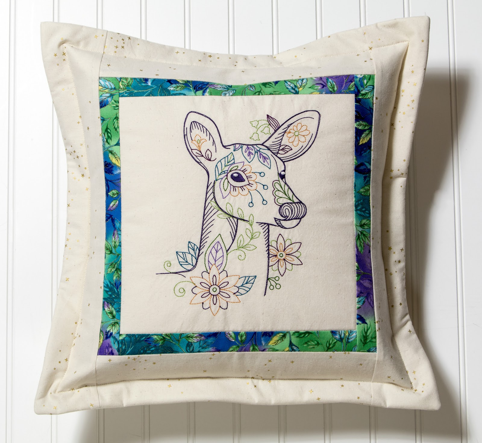 The Paper Boutique: Guest Artist...Machine Embroidered Pillows