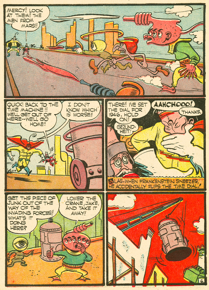 The Greatest Ape: "Frankenstein and the Time Machine" by Dick Briefer