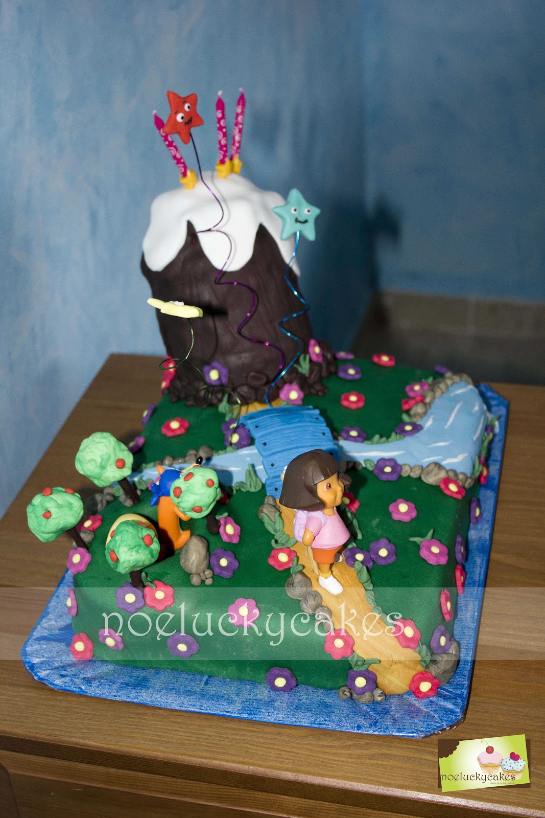 Como decorar un pastel de Dora - Imagui