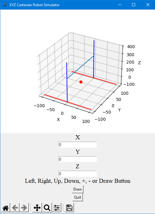 XYZ Cartesian Robot Simulator