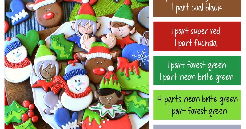 Christmas Elf Color Palette and Icing Formulas