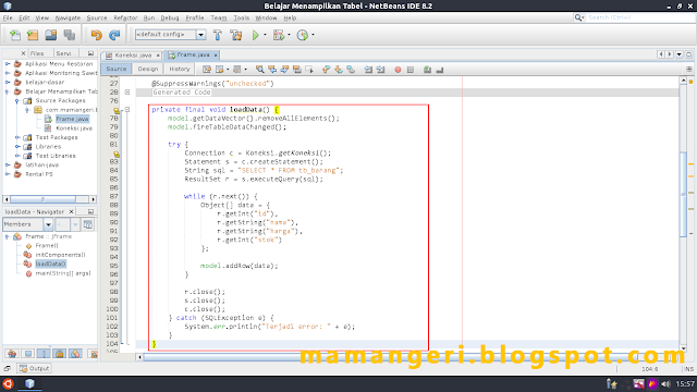 Cara Menampilkan Data Dari Database MySQL Pada JTable Netbeans ...