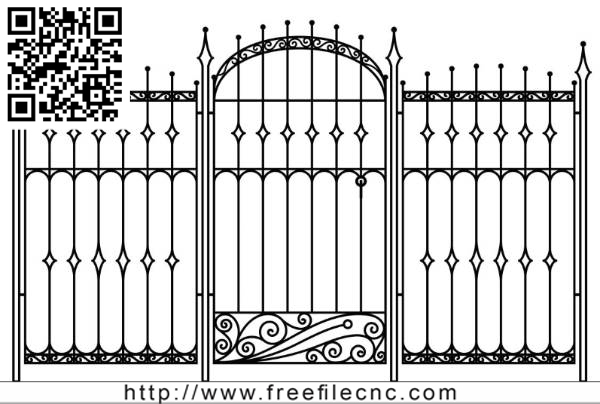 Design pattern iron gate E0010070 file cdr and dxf free vector download ...