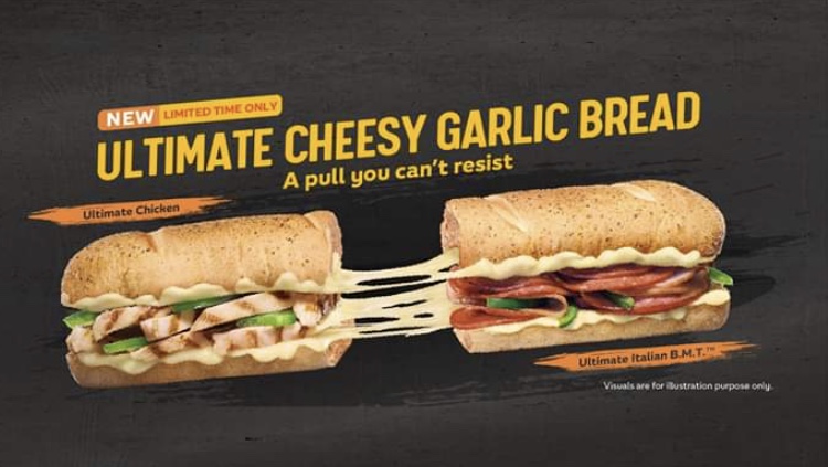 Subway Ultimate Italian Cheesy Garlic Bread | cik sukα taip