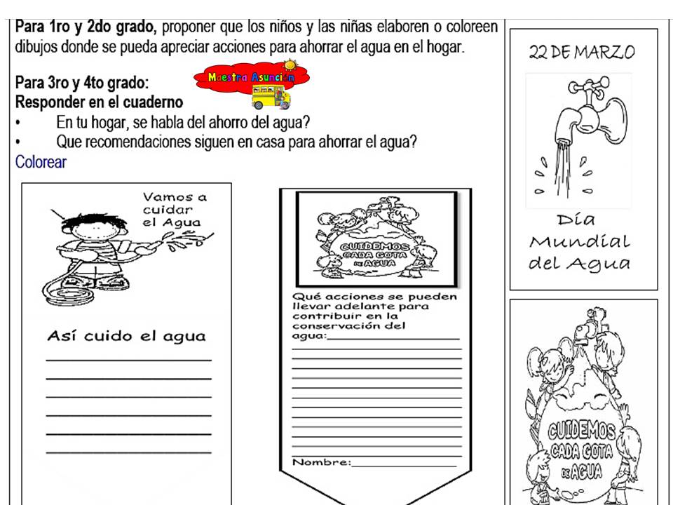 Plan Especial para celebrar el Día Mundial del Agua.