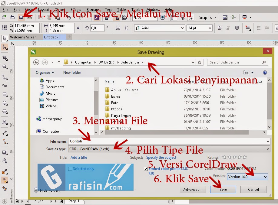 Tutorial Dasar CorelDraw X7 Membuat Dokumen Baru | Corel Draw Tutorial ...