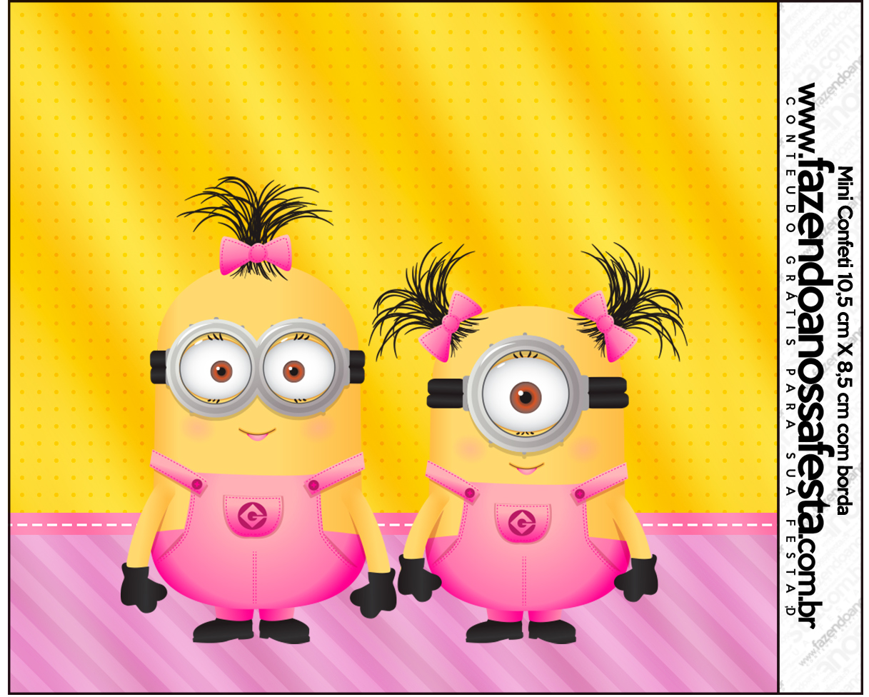 Minion Girls: Free Printable Candy Bar Labels. - Oh My Fiesta! in english
