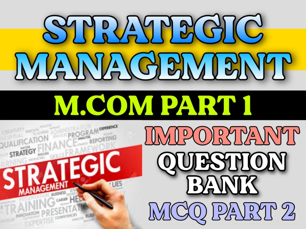 Strategic Management M COM PART 1 MCQ PDF strategic-management-m-com-part-1-mcq-pdf