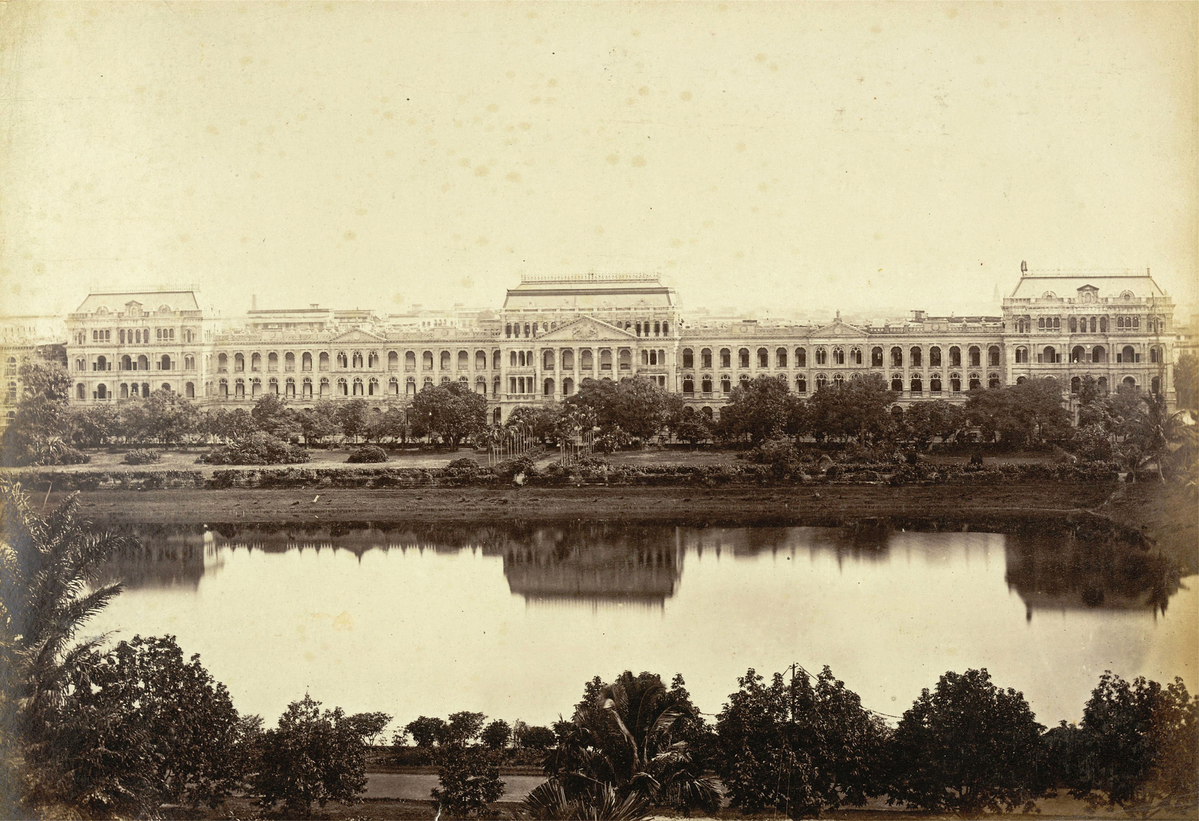 Writers' Building in Calcutta (Kolkata) - Photographed in 1885 - Old ...