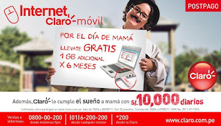CLARO QUE TIENES MAS: Promoción de Internet Claro Movil postpago