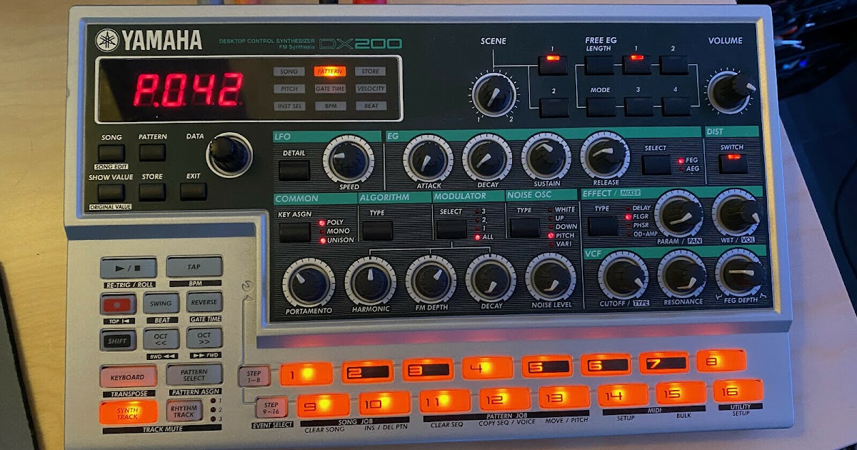 MATRIXSYNTH: Yamaha DX200 Desktop FM Synthesizer & Groovebox SN H101805