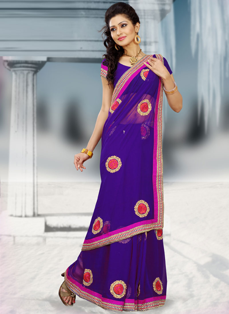 Saree Designs | Saree Designs For Summer | Net, Georgette and Chiffon ...
