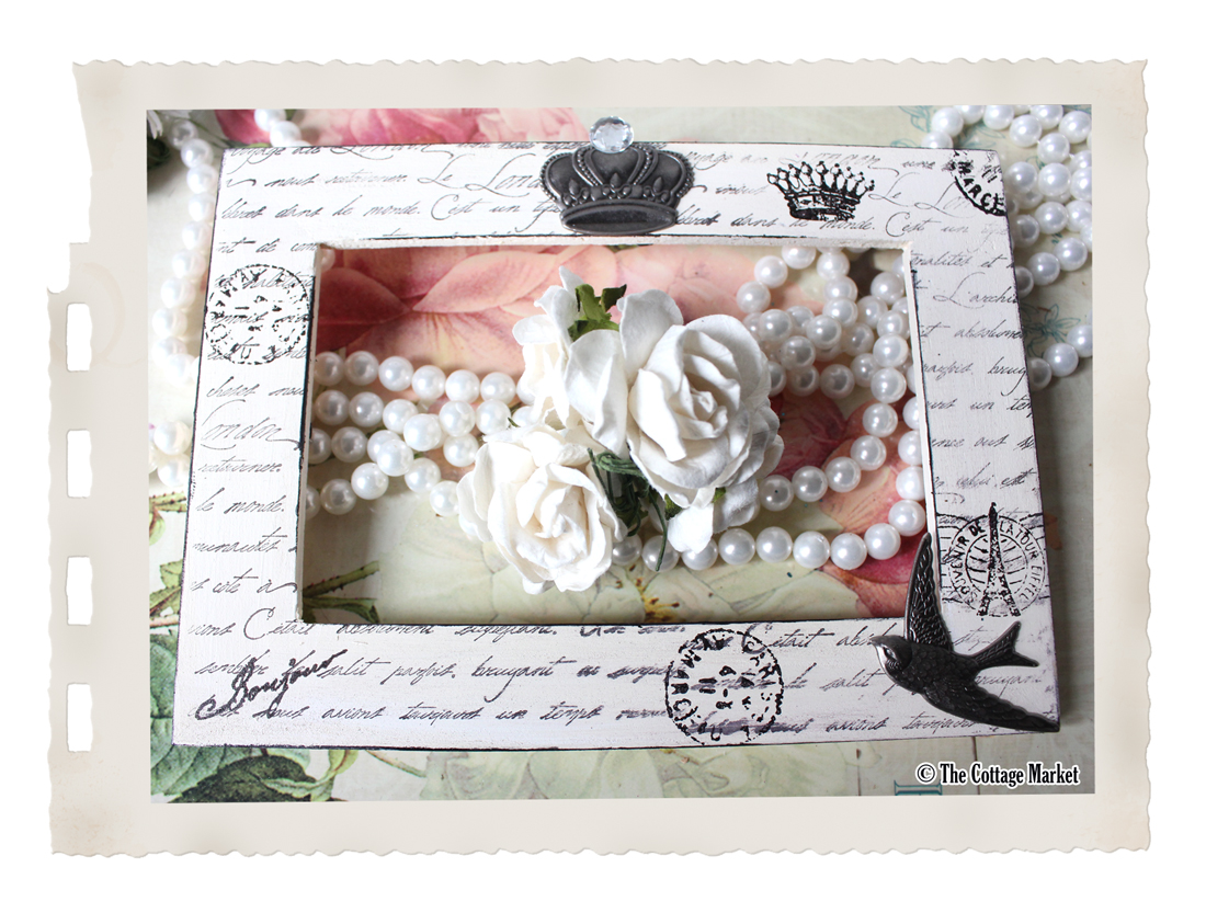French Script Frame DIY It's a Cinch - The Cottage Market