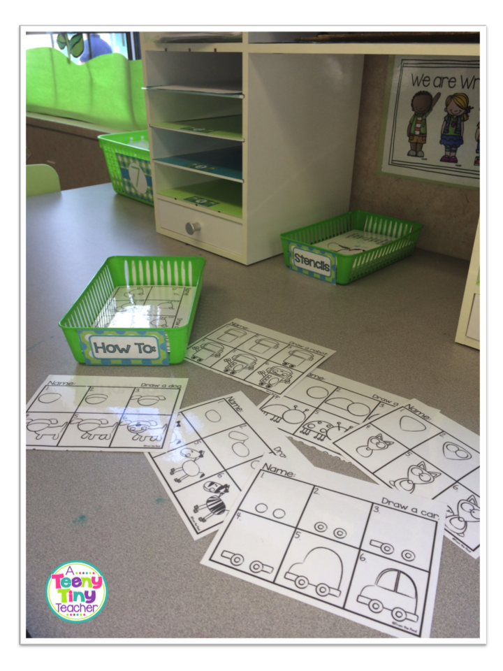 How-To-Draw Writing Center - A Teeny Tiny Teacher