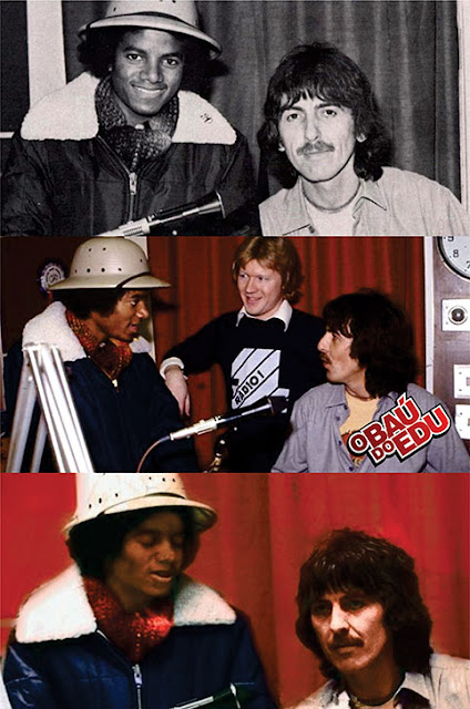 O Baú do Edu: FOTOS DO DIA - GEORGE HARRISON E MICHAEL JACKSON