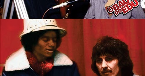 O Baú do Edu: FOTOS DO DIA - GEORGE HARRISON E MICHAEL JACKSON