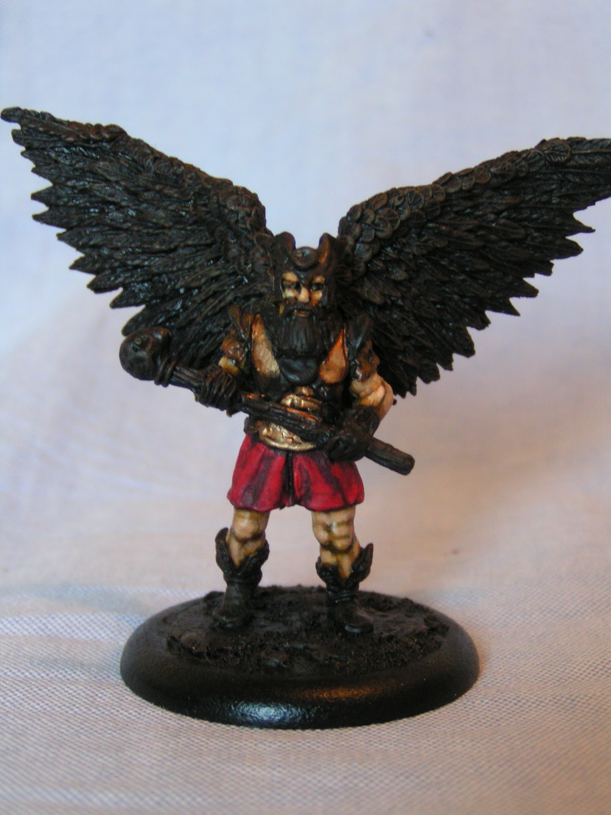 Dampf's modelling page: Prince Vultan Leader of the Hawkmen - part two
