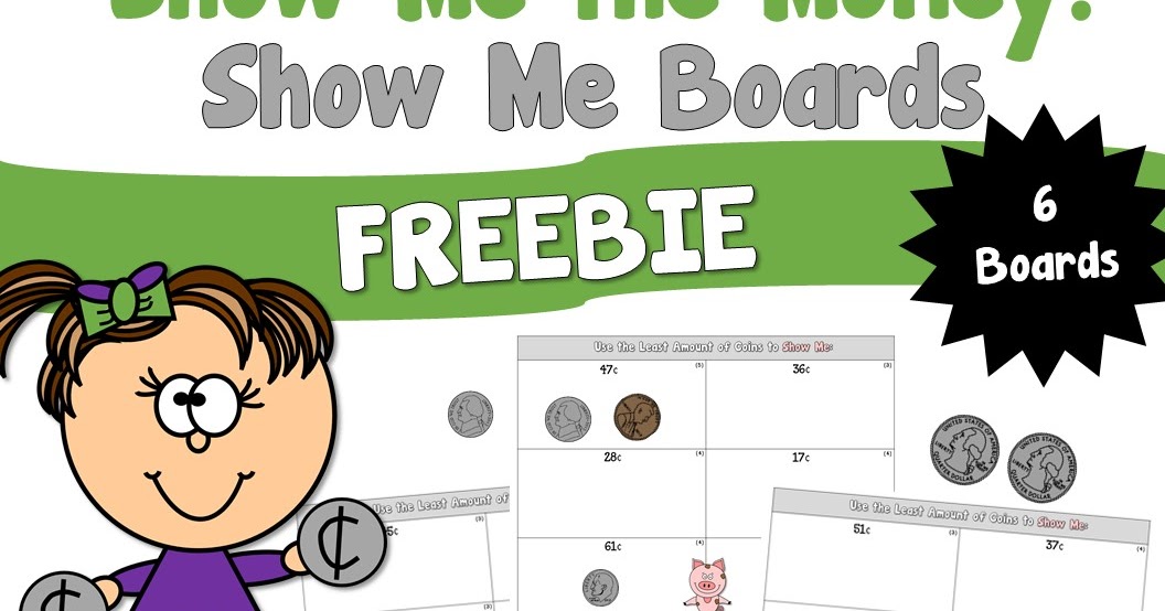Teacher's Take-Out: Show Me the Money Boards Freebie