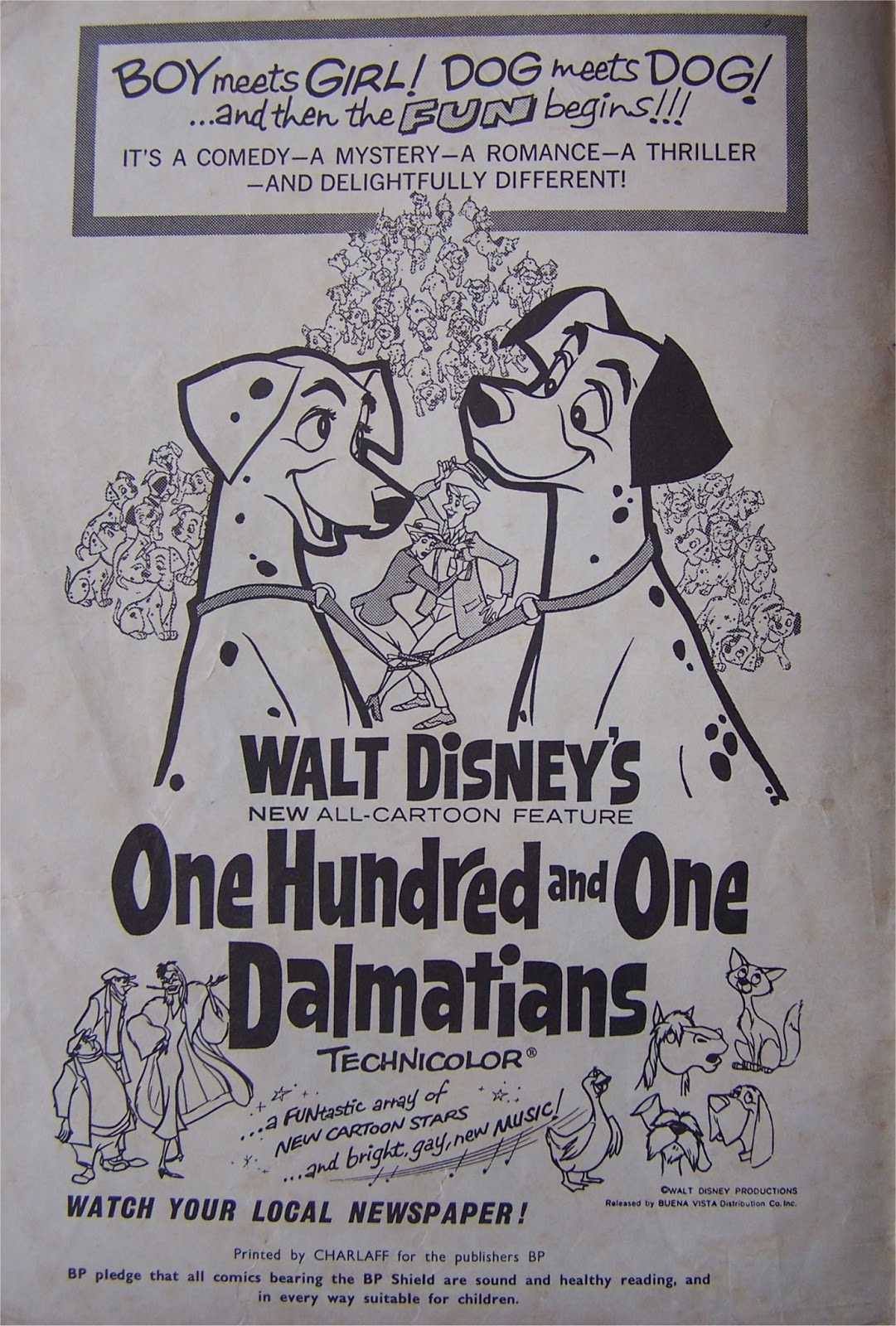 South African Comic Books Bp Walt Disneys 101 Dalmations