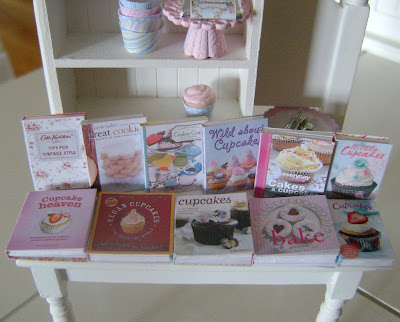 Baking In Miniature: Sweet Shabby Baking Display Cabinet