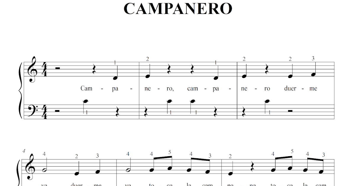 CEMCRUZ: CAMPANERO + PARTITURA PARA PIANO