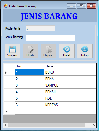 Tutor Blog OC: CONTOH DESAIN FORM APLIKASI PENJUALAN PADA KOPERASI ...