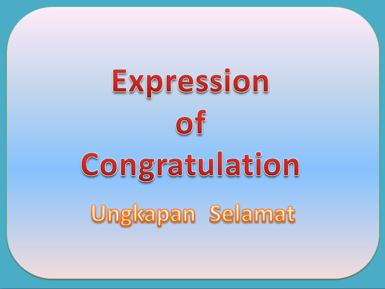 gmes english: Expressing Congratulation Exercise