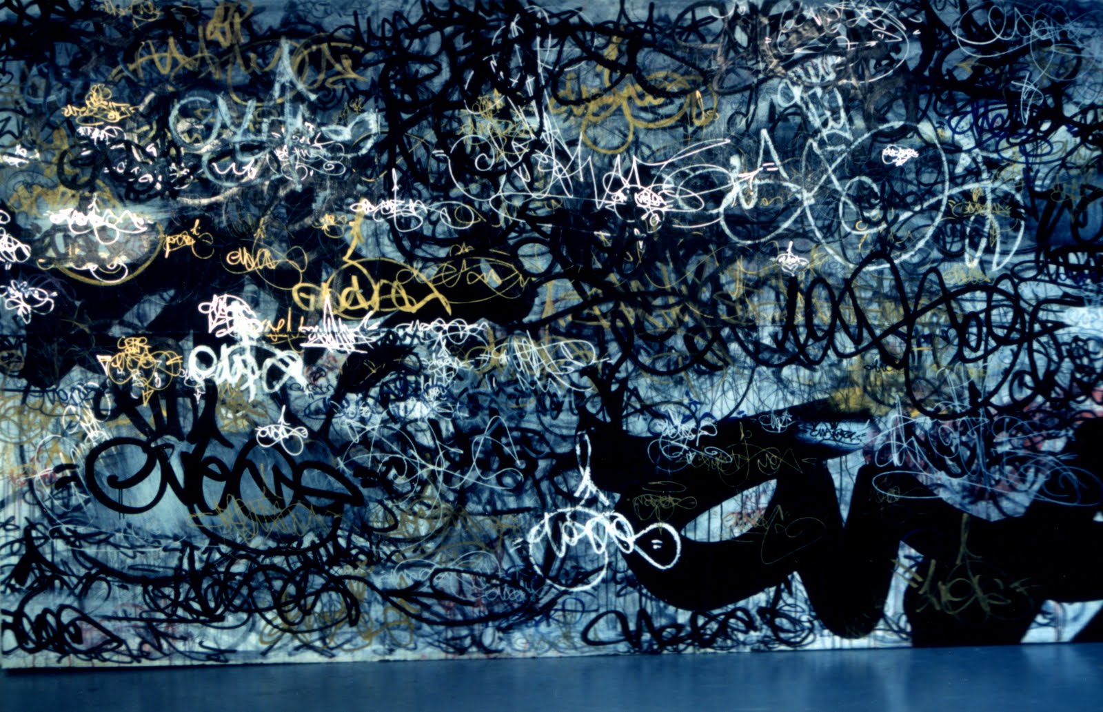 ham and eggs: Scribble Wall..Ashwan art, blast from the past