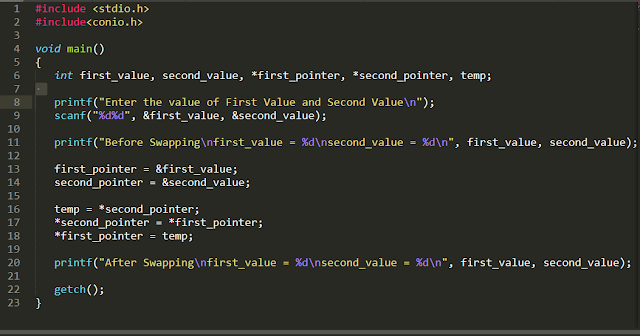 write a C program to swap the values of two variables Using pointers write a C program to swap the values of two variables Using pointers