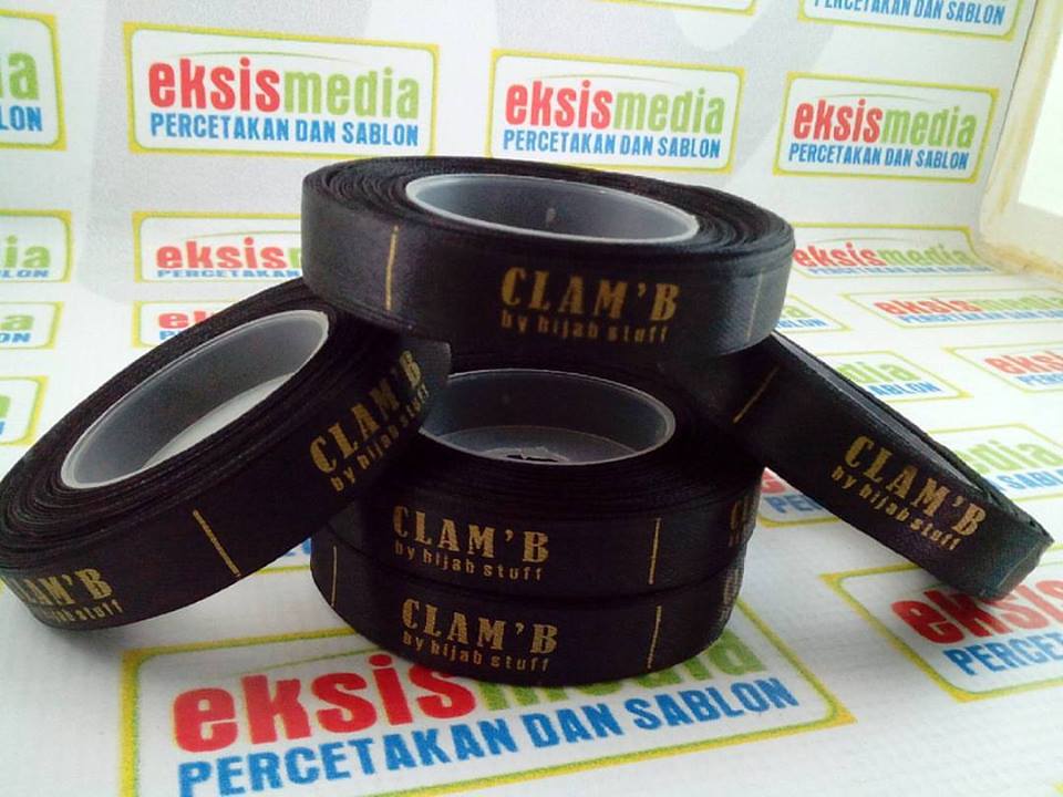 Label Pita Sablon di Boalemo ~ Cetak Sablon Murah